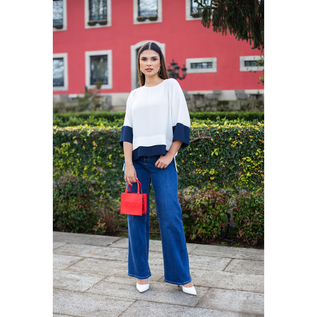 Calças de ganga wide-leg - V26GAN355WID10.028 - Silvina Campos